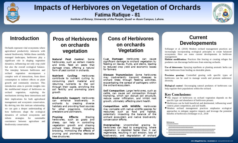Poster Template (36x60 - Horizontal) | PDF | Herbivore | Biodiversity
