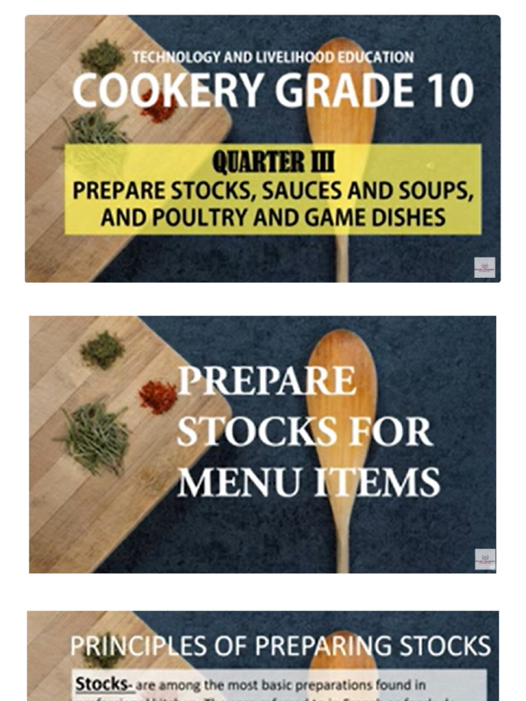 Tle 10 Cookery | PDF