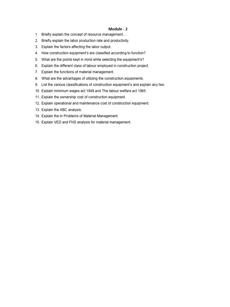 Module 2 Question Bank | PDF