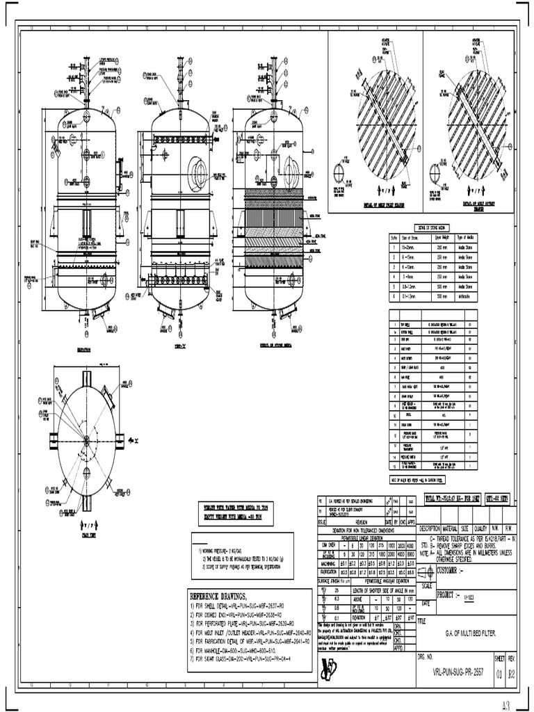 Multi Bed Filter Specifications M-1823 | PDF