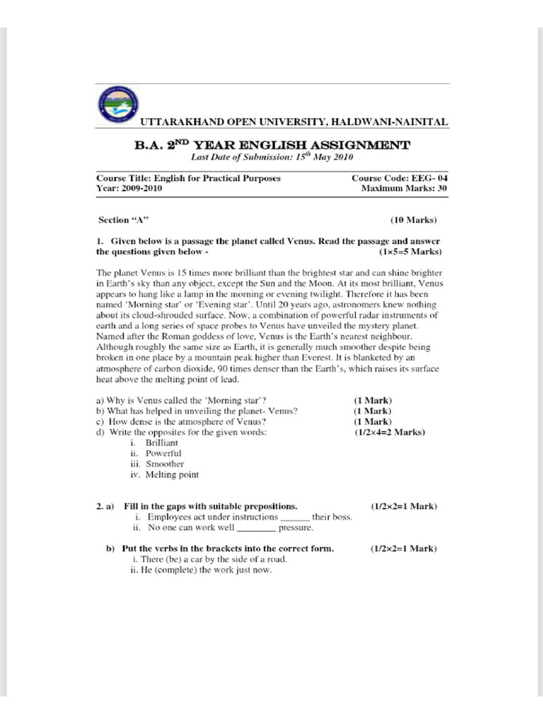Assignment Format | PDF