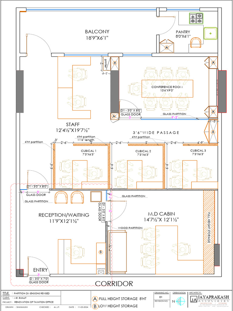 Ranjit Office Revised Partition | PDF | Architectural Elements | Buildings And Structures