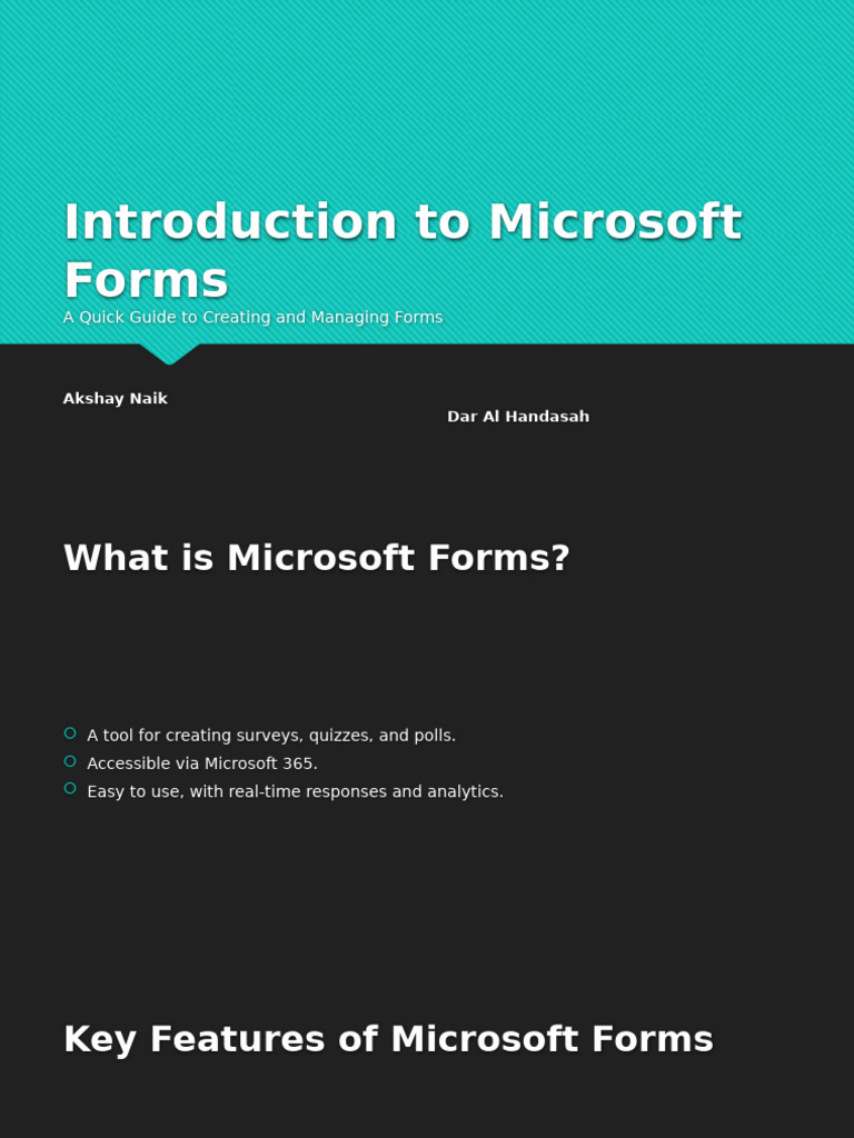 Introduction To Microsoft Forms | PDF