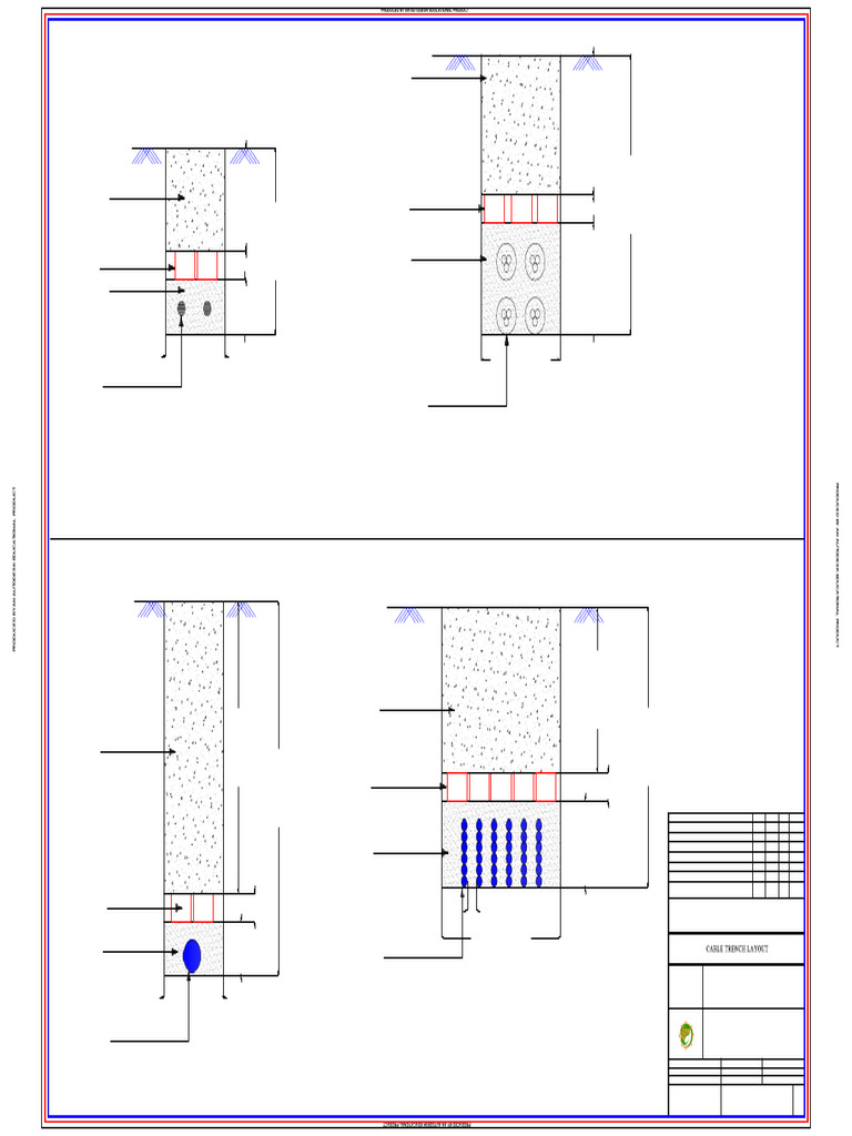 Cable Trench Layout for Solar Plant | PDF | Autodesk | Energy Conversion