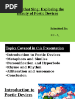 Poetic Devices Class9 English | PDF