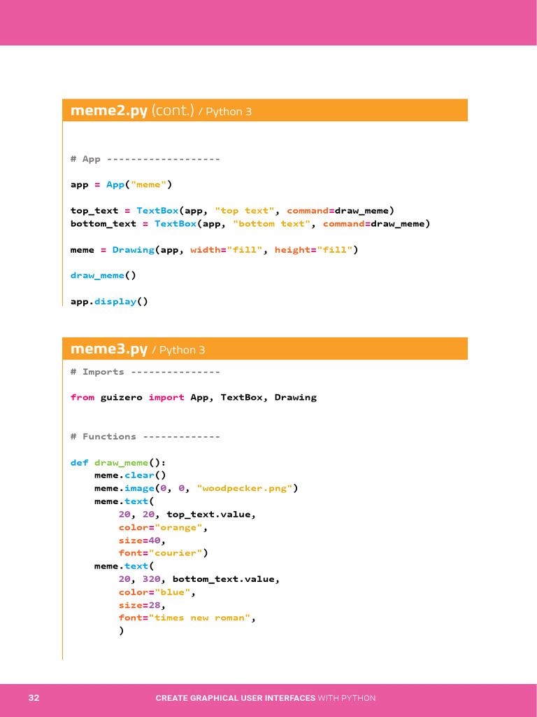 Meme2.Py (Cont.) Python 3 | PDF