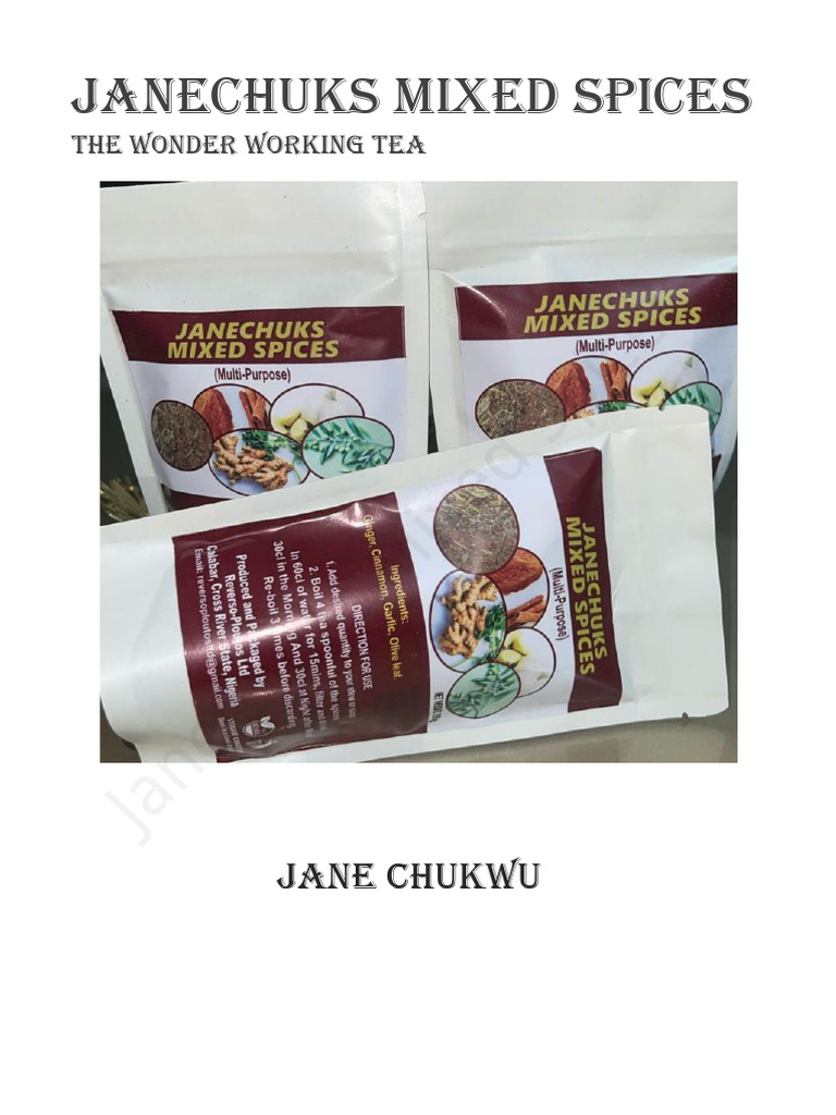 Benefits of Janechuks Mixed Spices | PDF | Pathogen | Menstruation