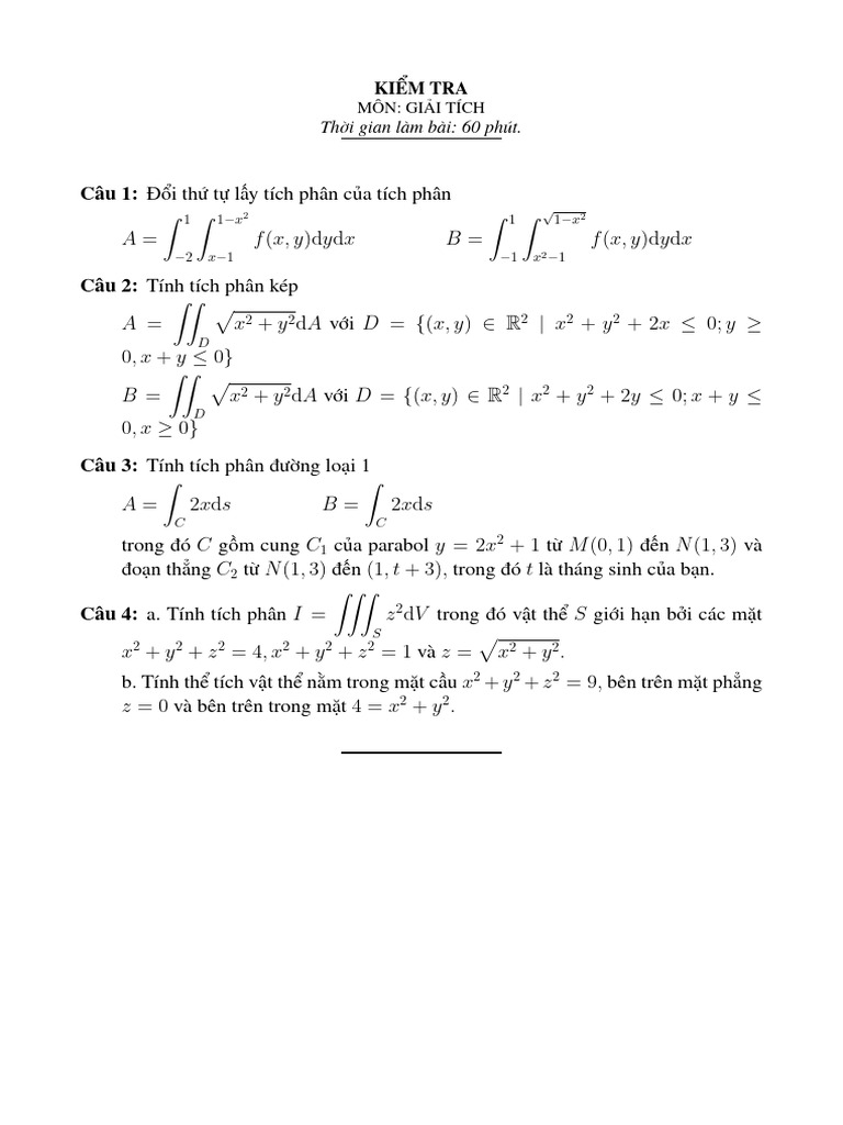 CK GT 2025 Kiem Tra 3 | PDF