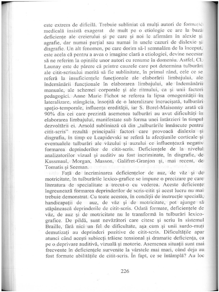 Tratat de Logopedie 6 | PDF