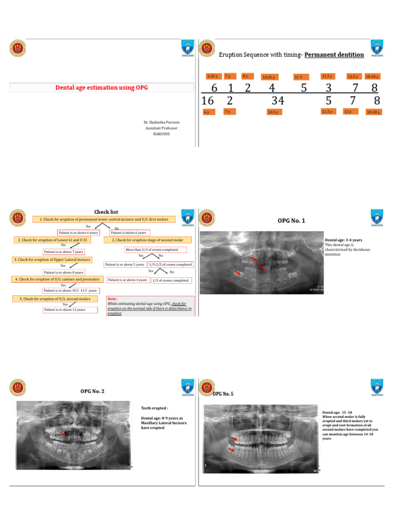 Age estimation | PDF | Tooth | Mouth