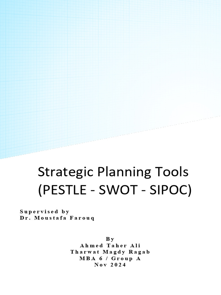 Strategic Planning Tools | PDF | Swot Analysis | Business
