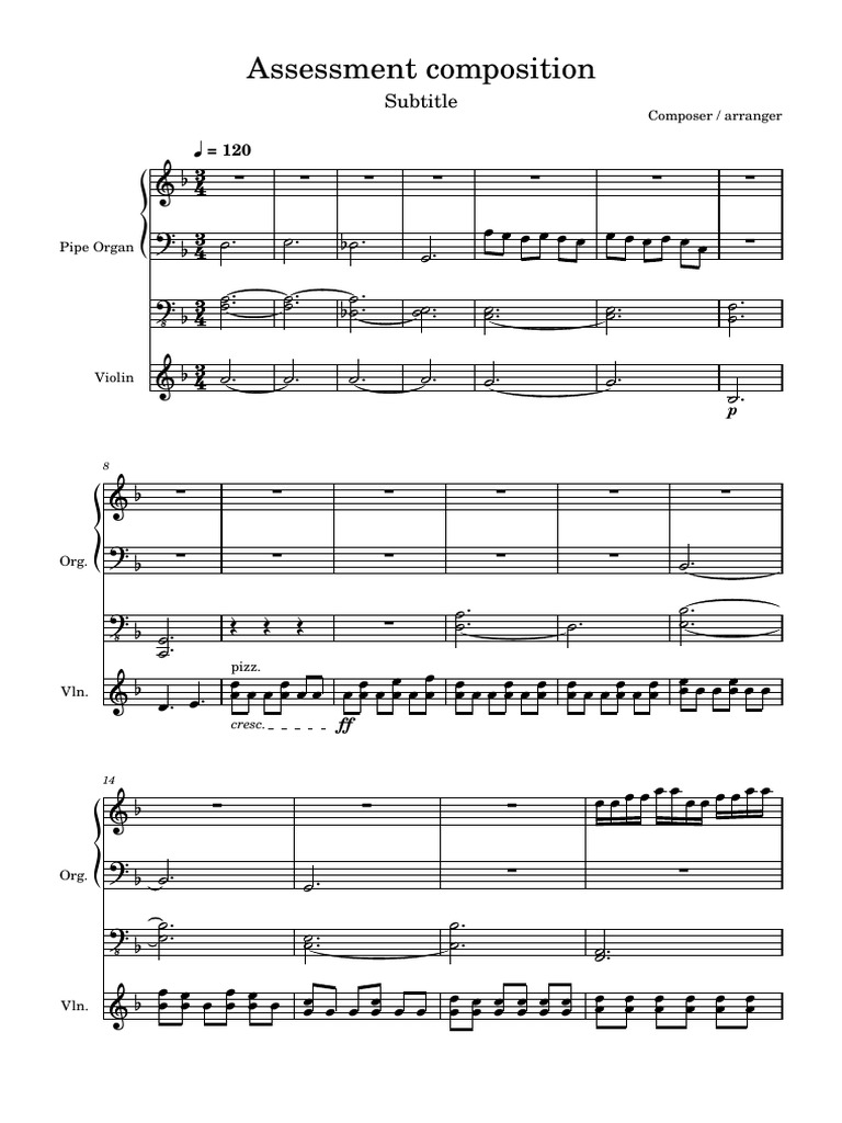 PDF SCORE | PDF | Musical Techniques | Musical Compositions