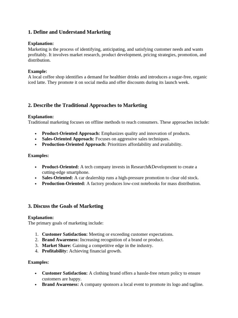 Marketing Explanation and Examples Lesson 1 | PDF | Marketing | Brand