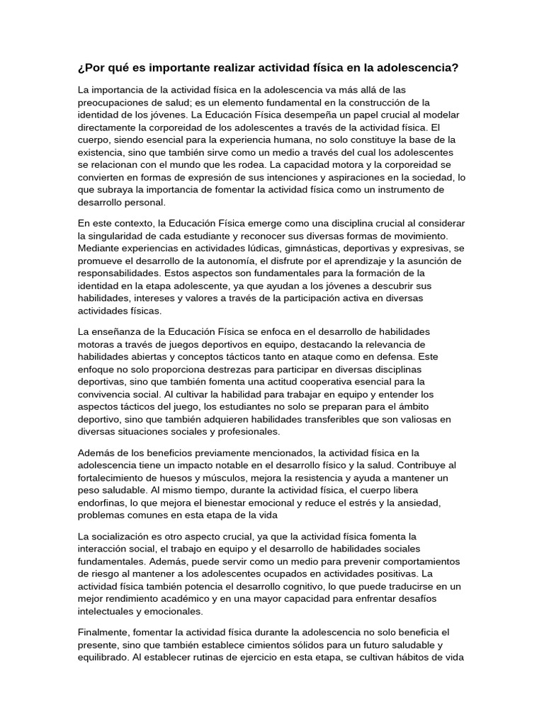 TRABAJO FINAL DIDACTICA 3 | PDF | Adolescencia