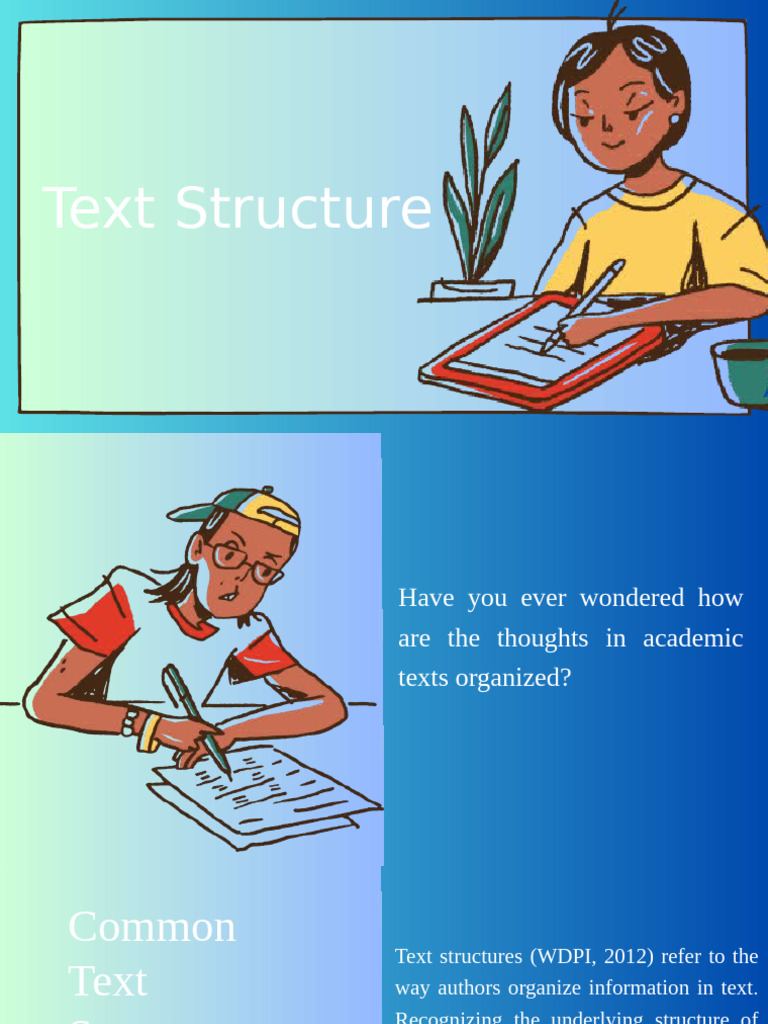 Lesson 2 - Text Structure_20240728_210846_0000 | PDF | Reading Comprehension | Cognitive Psychology