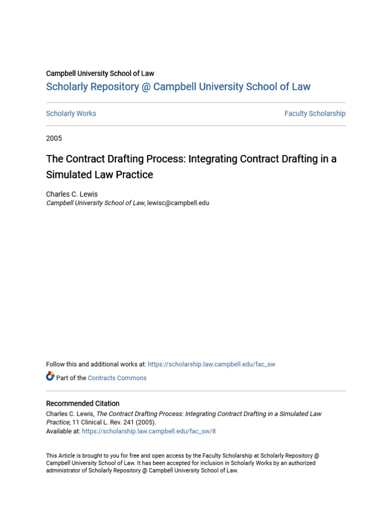 Contract Drafting Process | PDF | Lawyer | Negotiation