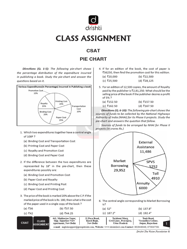 DEL KB CSAT 25 EN B4 B6 Practice Test-36 Pie Chart 20250109 161431 ...