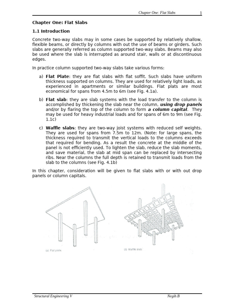 flat slabs | PDF | Beam (Structure) | Column