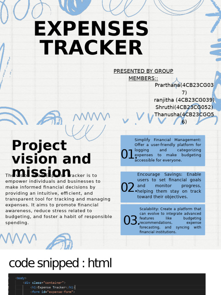 EXPENSES TRACKER | PDF | Expense | Usability