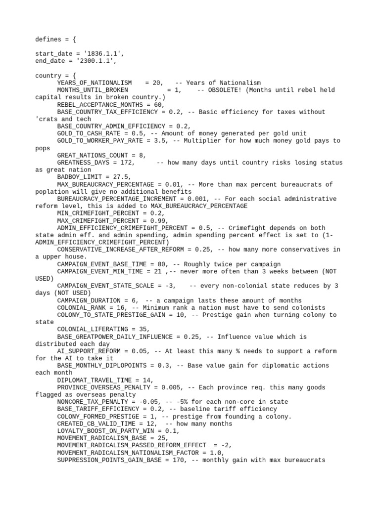 defines.lua | PDF | Siege | Military