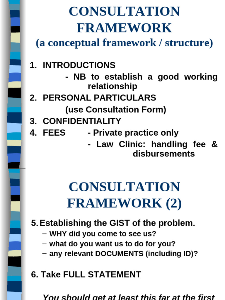 Consultation Framework | PDF