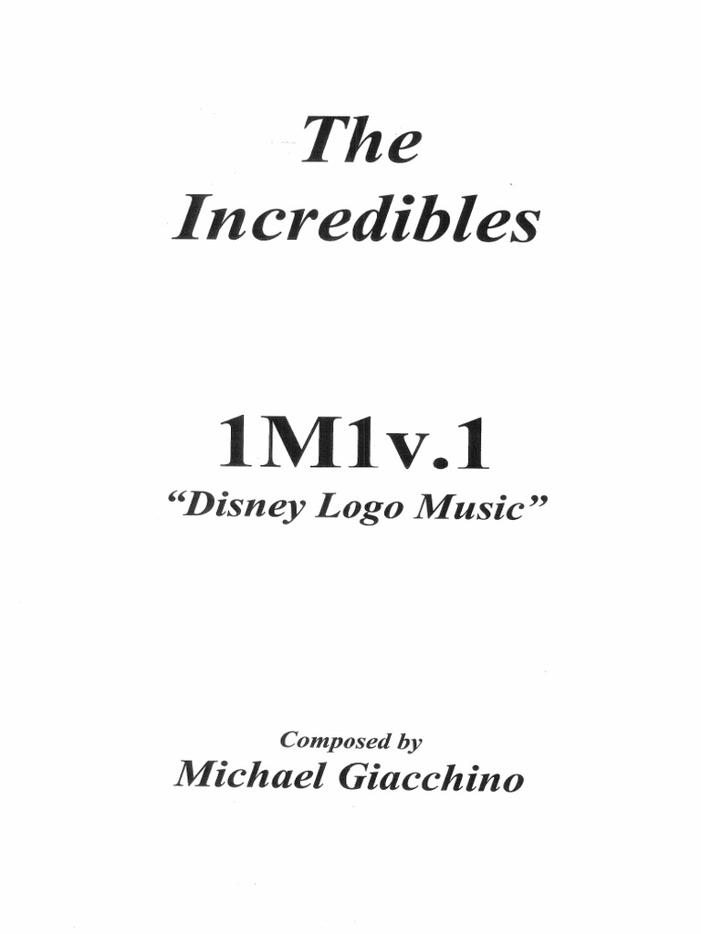 Michael Giacchino - The Incredibles | PDF