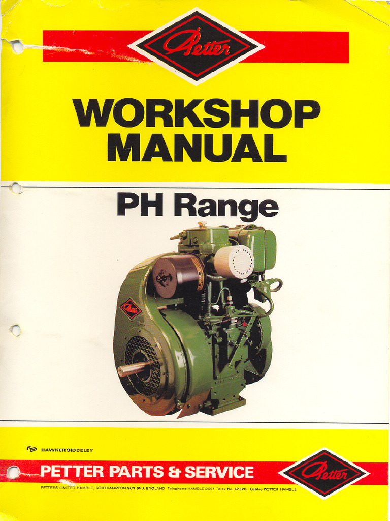 Petter Ph1 - 2 and Phw1-2 Workshop Manual | PDF
