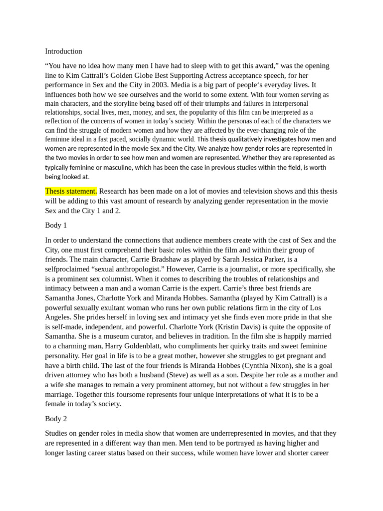 Movie | PDF | Gender | Gender Studies