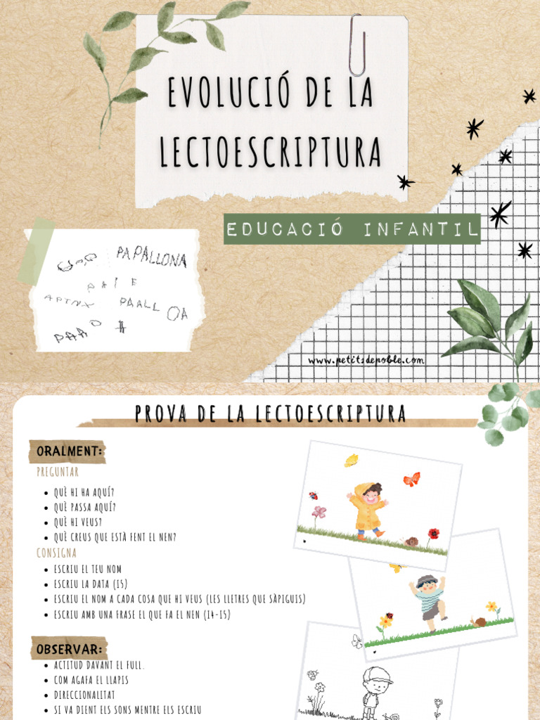 Evolució de La Lectoescriptura I El Dibuix Figura Humana | PDF