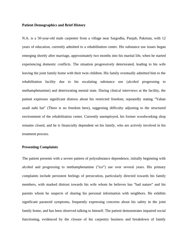 Case Report 2 Roll No 2 Adcp | PDF | Psychosis | Mental Disorder