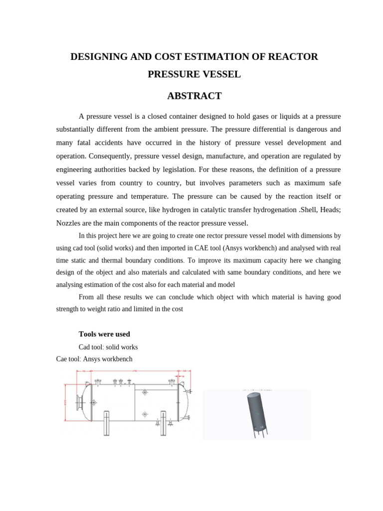 Reactor Pressure Vessel Design & Cost | PDF