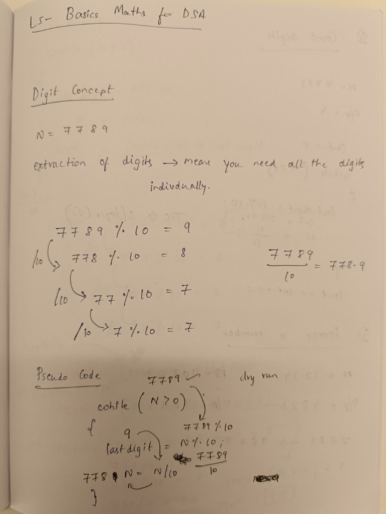 L5. Basic Math For DSA and Euclidean Algorithm | PDF | Mathematics
