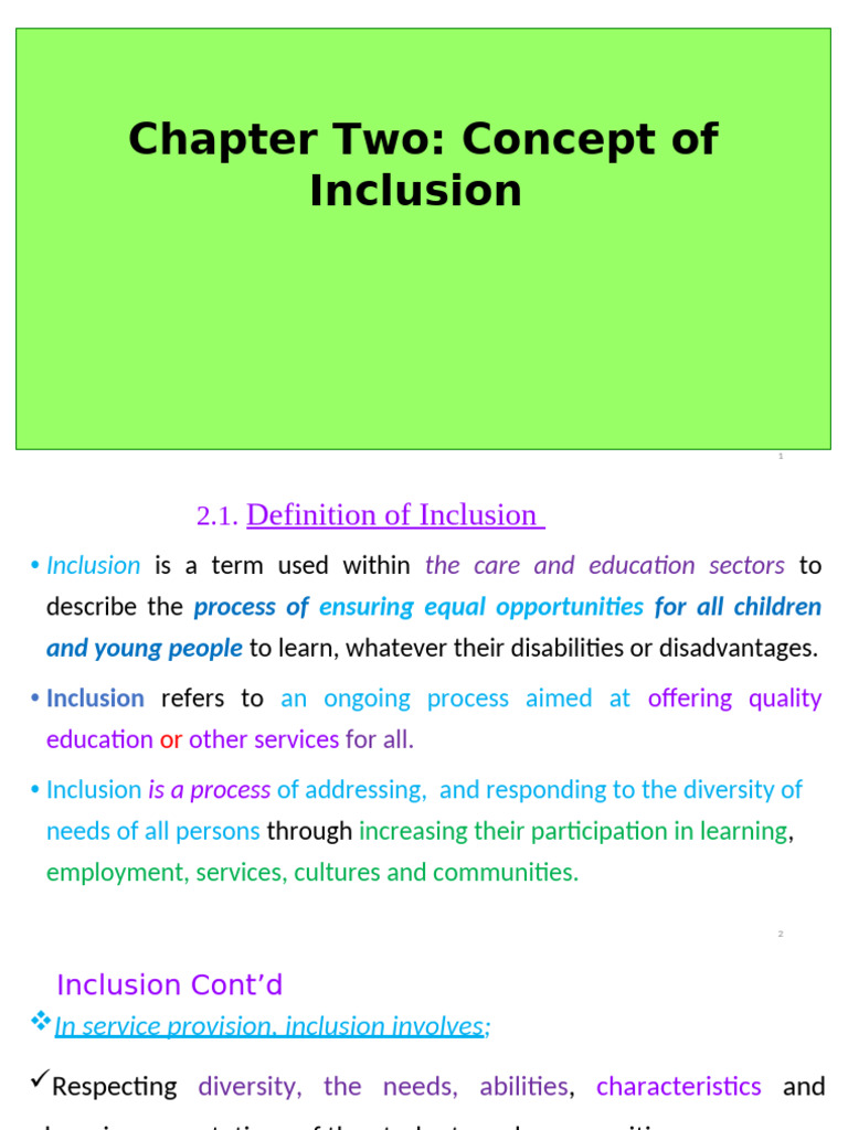 Understanding Inclusive Education Concepts | PDF | Inclusion (Education ...
