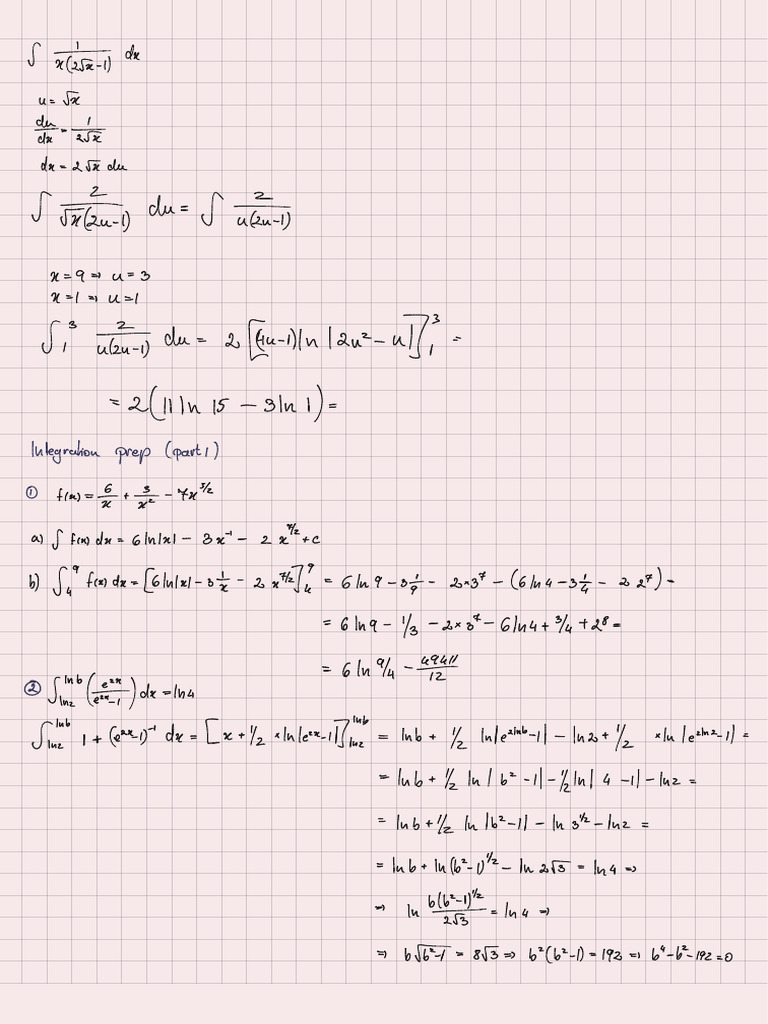 Integration Prep | PDF