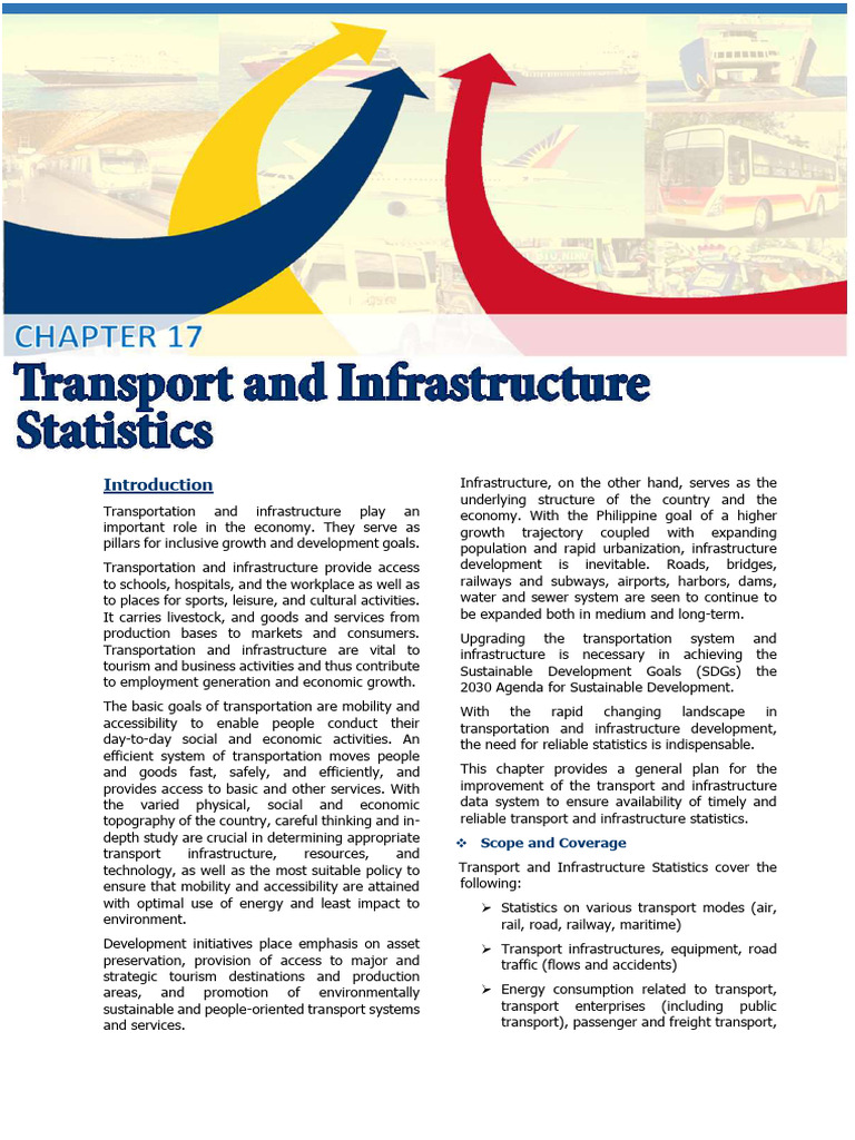 Transport & Infrastructure Stats Guide | PDF | Infrastructure | Transport