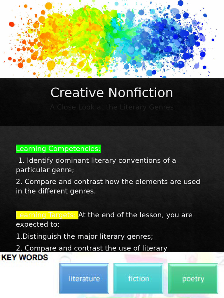 Exploring Literary Genres and Techniques | PDF | Poetry | Narrative