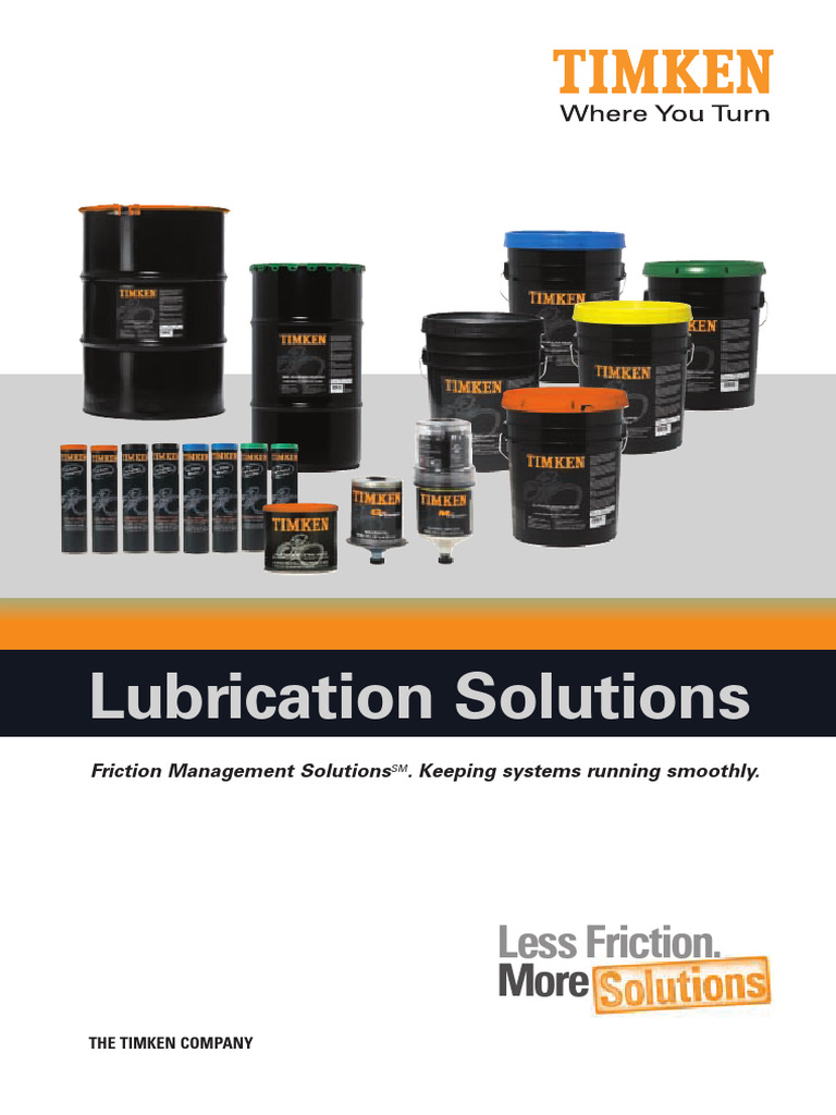 Timken Industrial Lubrication Solutions | PDF | Bearing (Mechanical ...