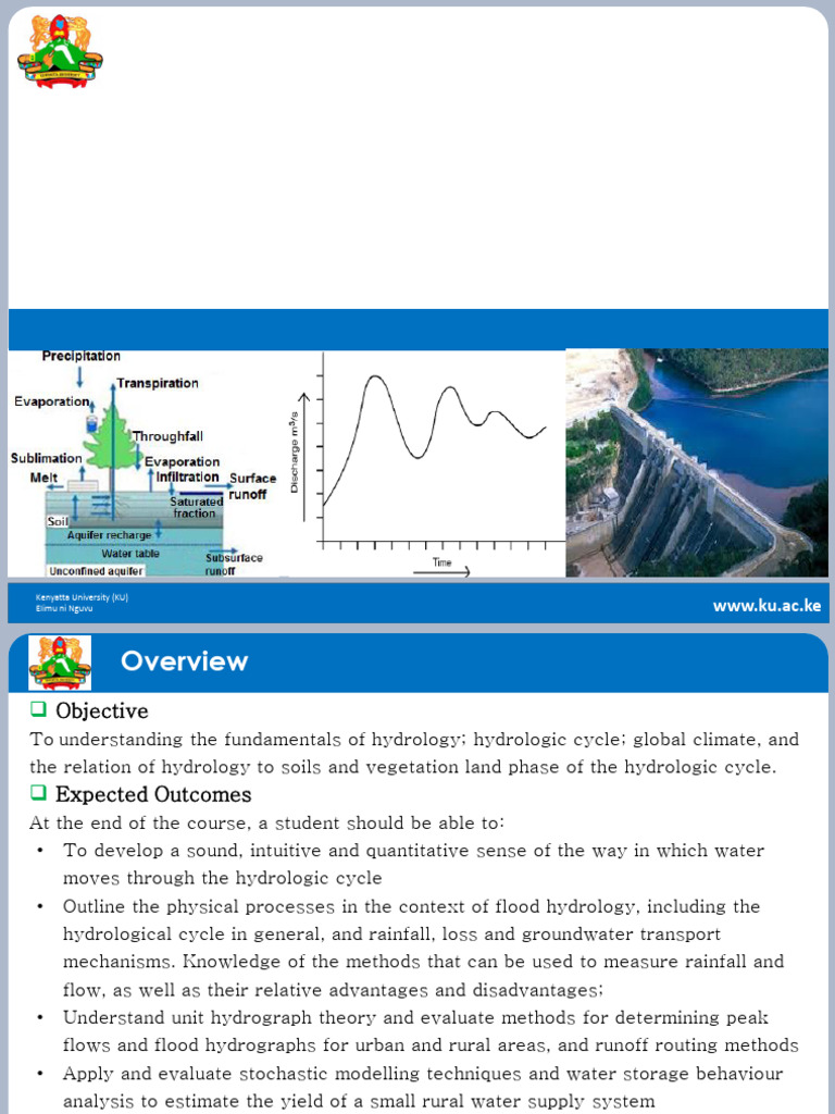 EBE 302 - Engineering Hydrology a - 2023 | PDF | Hydrology | Discharge ...