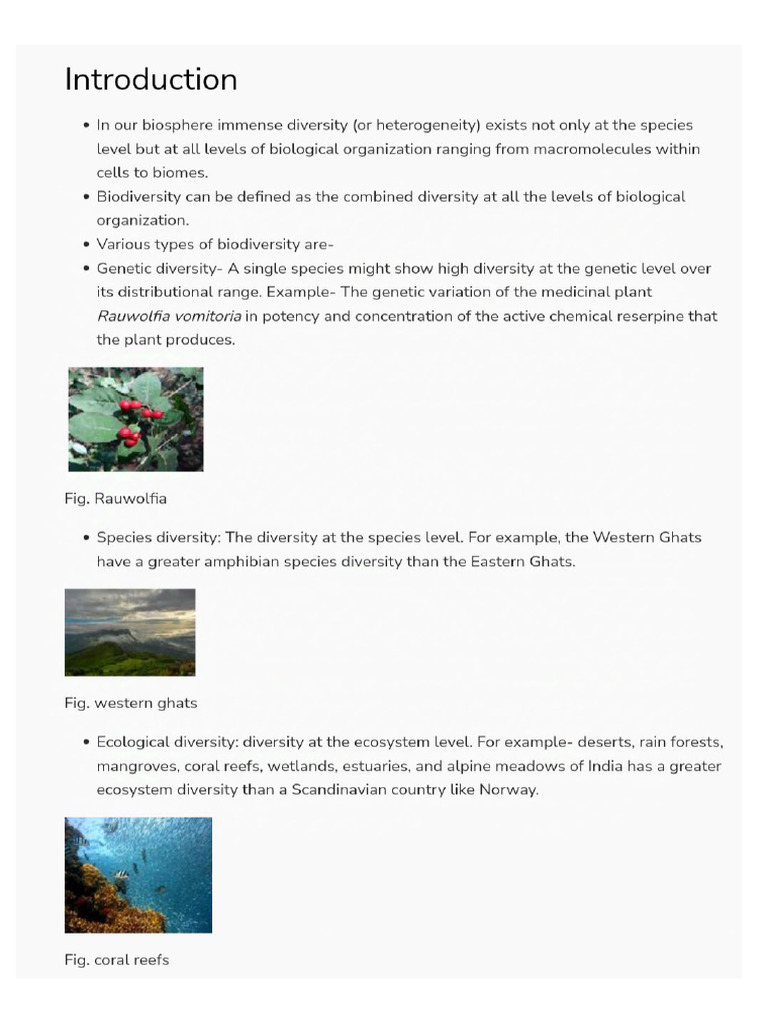 Biodiversity and Conservation | PDF