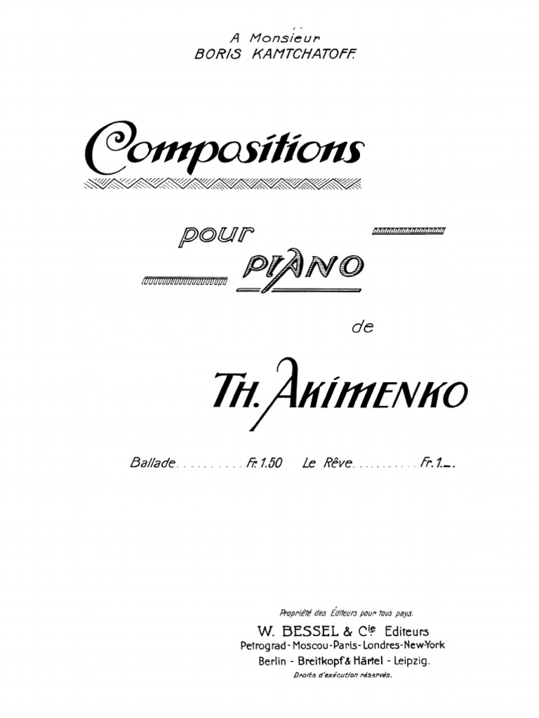 Akimenko_Th_-_Ballade | PDF