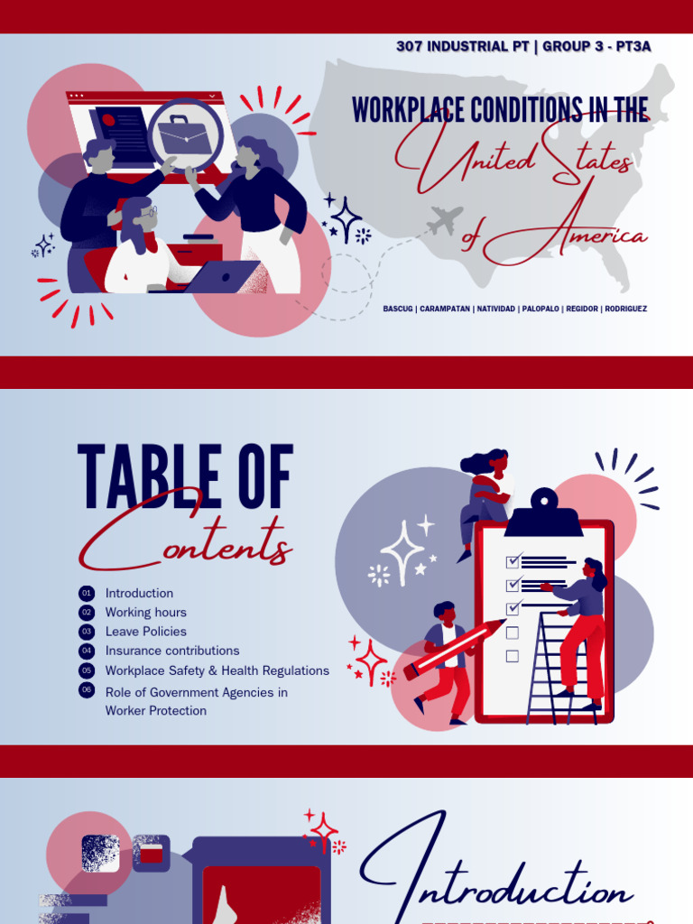 Workplace Conditions in The United States PPT - Group 3 PT2A | PDF ...
