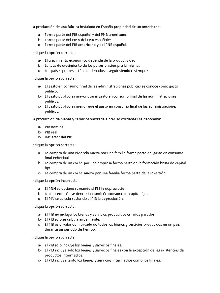 Test Pib Economia 074545 Pdf