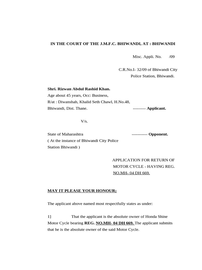 Return of Property Bike 01 | PDF | Justice | Crime & Violence