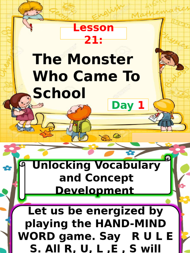 The Monster Who Came to School | PDF | Classroom