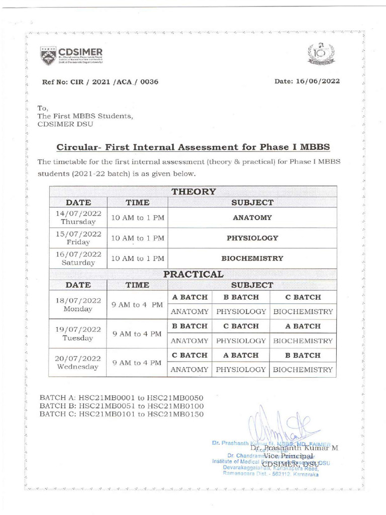 First Internal Assessment | PDF