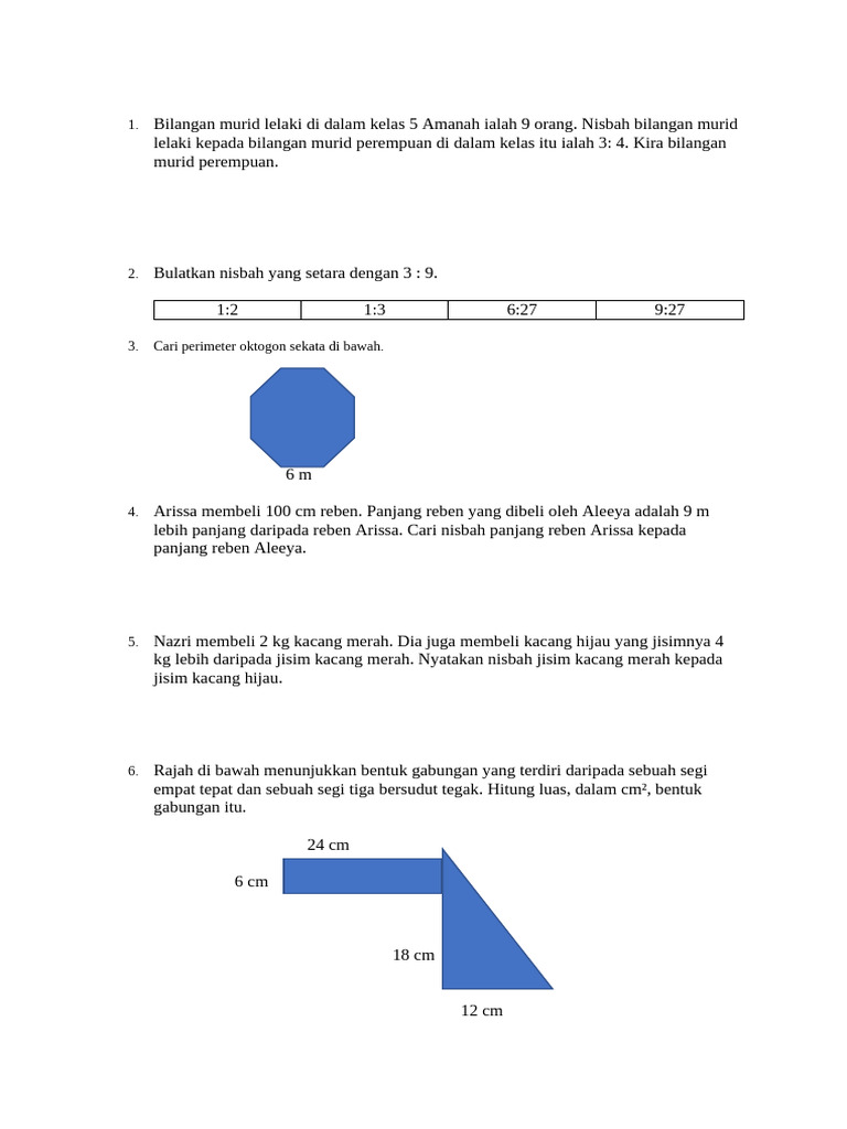 set 2 math tahun 6 | PDF