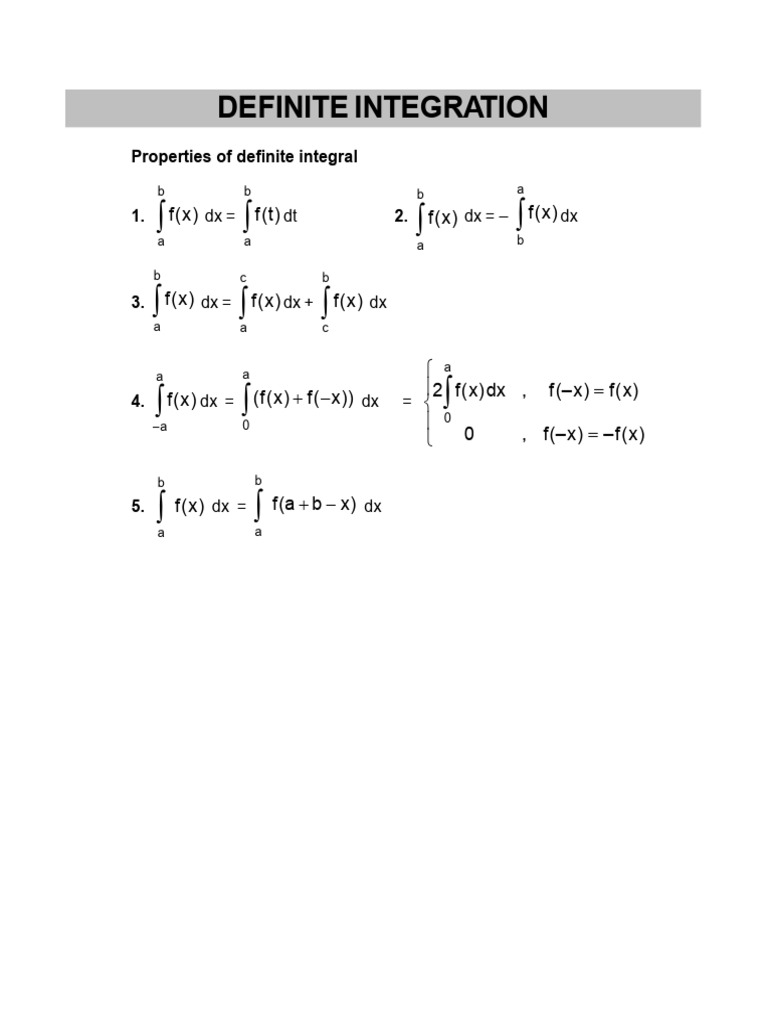Definite Integration | PDF | Mathematics | Mathematical Analysis