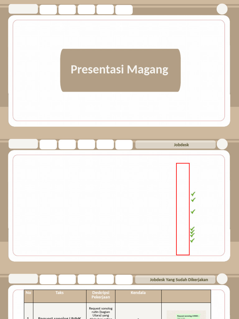 Presentasi Magang | PDF