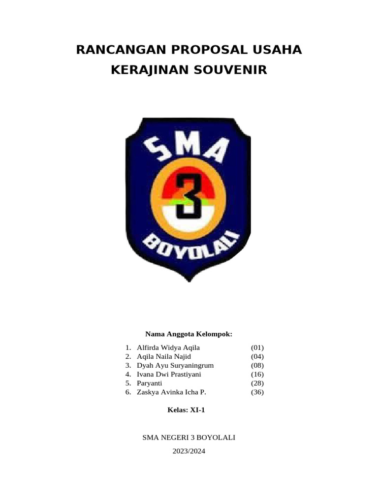 Rancangan Proposal Usaha | PDF