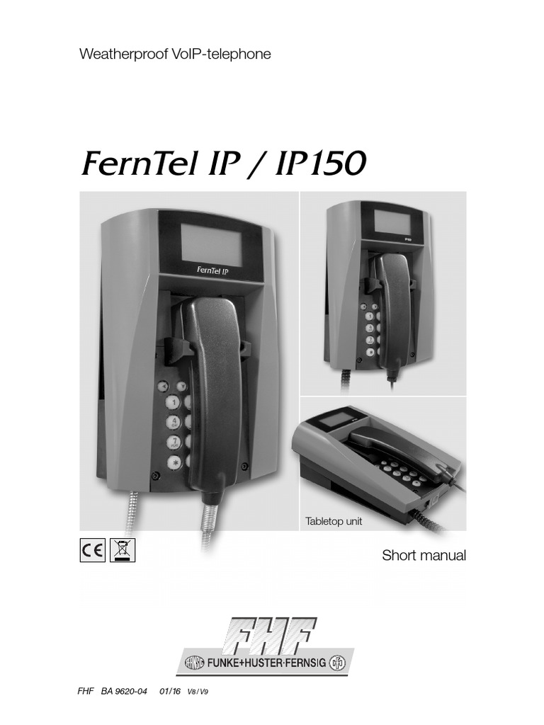 tmf016 Ba9620 04 en FHF Weatherproof Ferntel Ip | PDF | Telephone ...